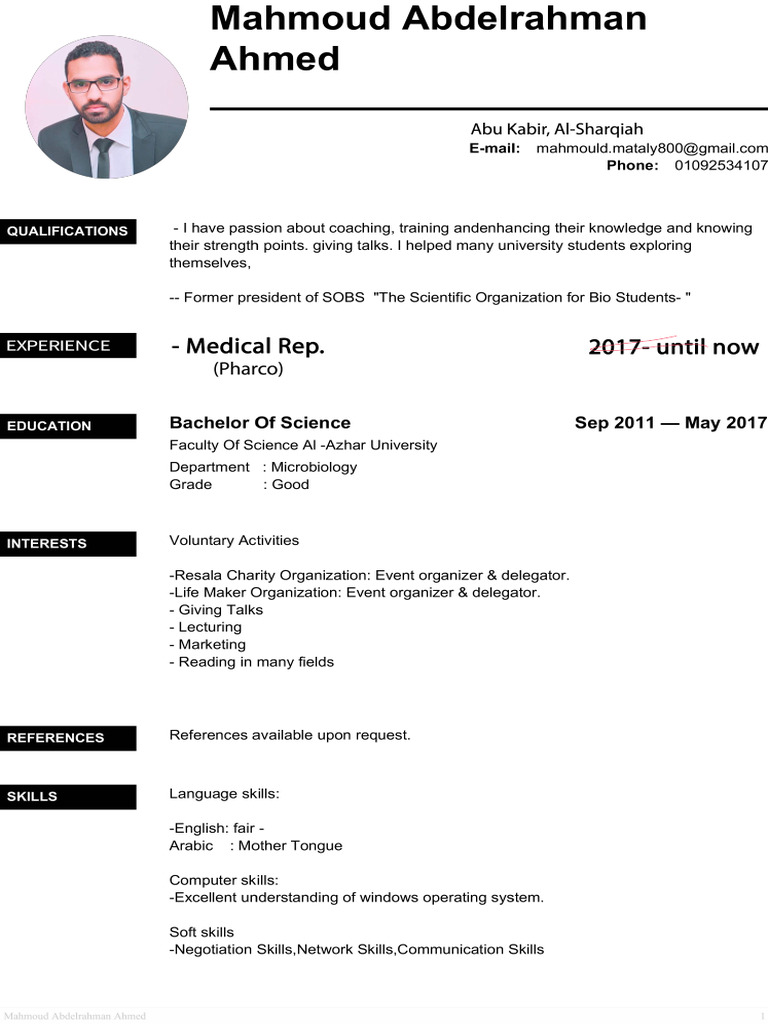 Mahmoud Metwaly - CV PDF | PDF