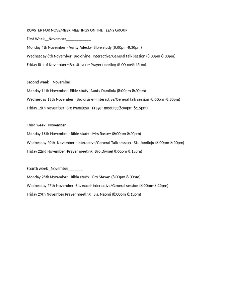 Group Activity Roaster | PDF