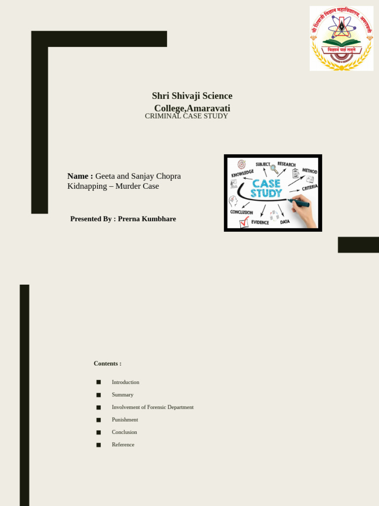 Ranga-Billa Case Study | PDF | Murder | Crime & Violence