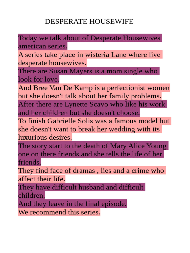 Oral Desperate | PDF