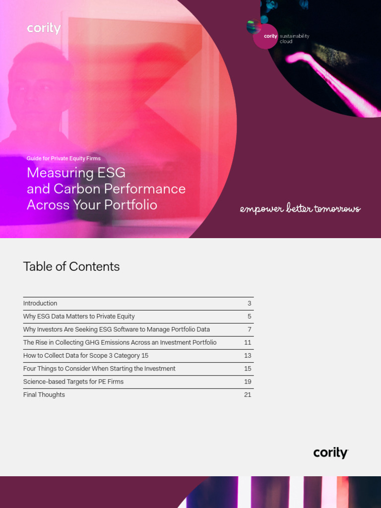 Guide Measuring ESG and Carbon Performance Across Your Portfolio | PDF ...