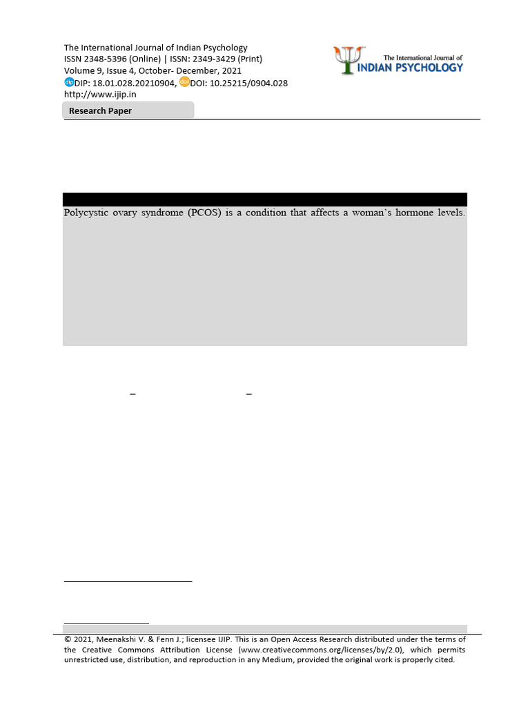 emotion-regulation-and-distress-in-women-with-pcos-4pp4ifweht | PDF ...