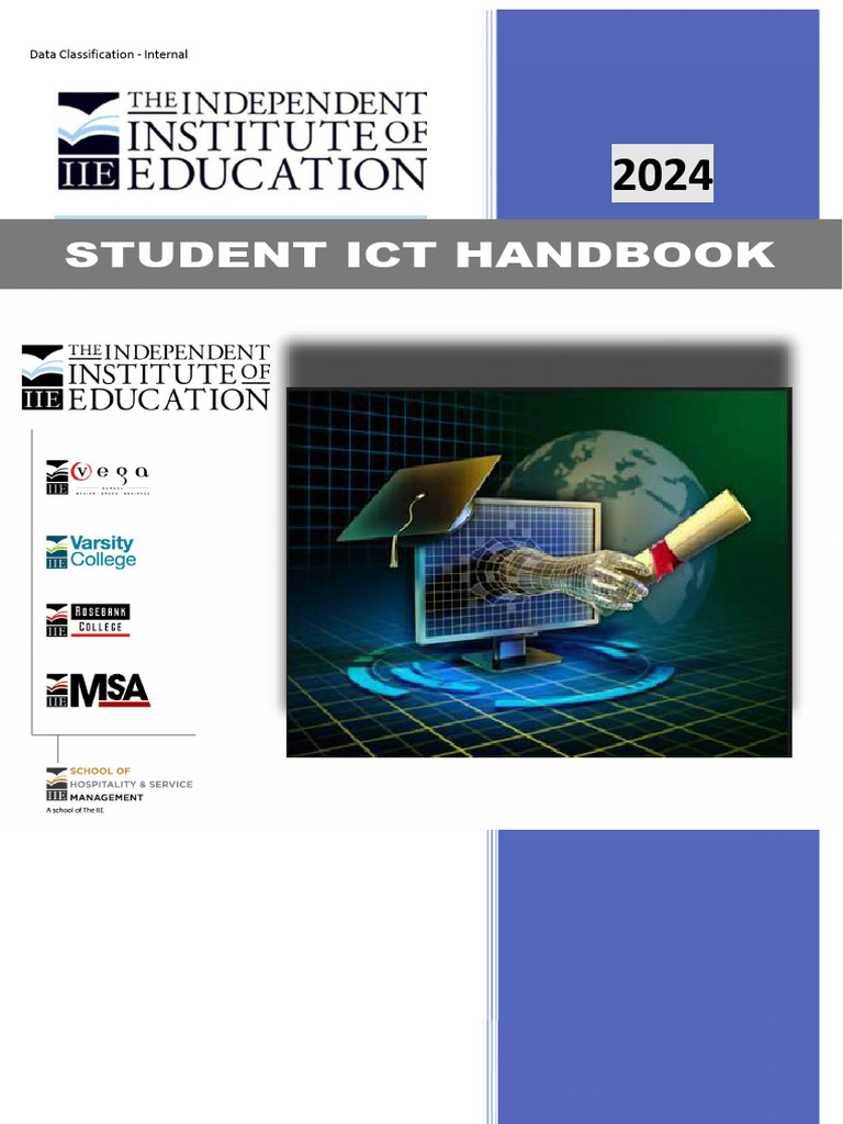 IIE ICT Student Handbook 2024 Ver1.0 | PDF | Login | Internet