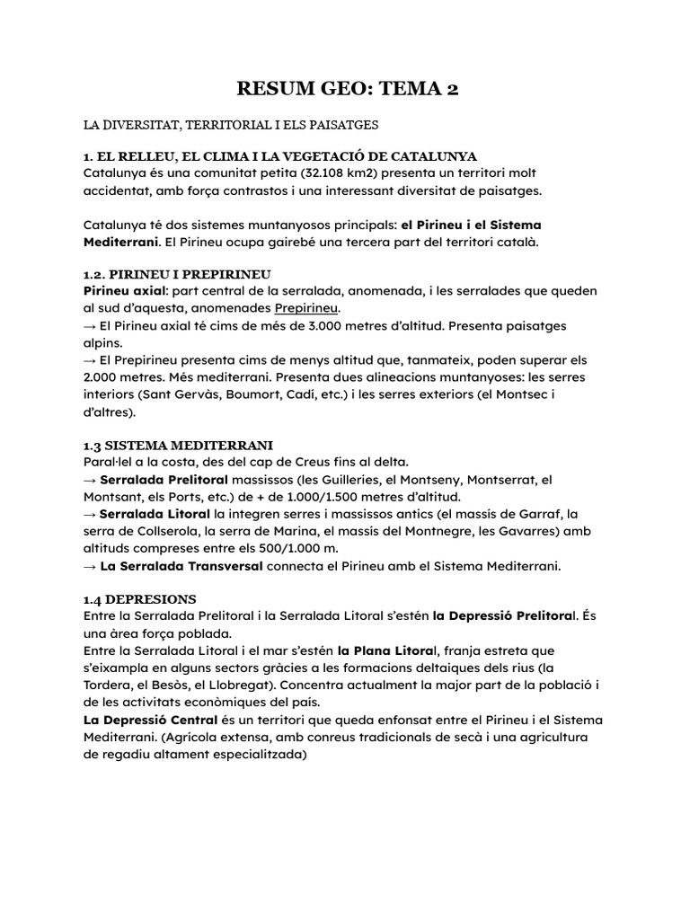 Resum Tema 2 GG | PDF