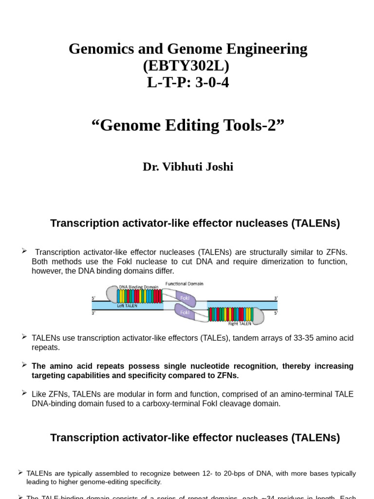 TALENs and CRISPR-Cas9 Overview | PDF | Crispr | Dna