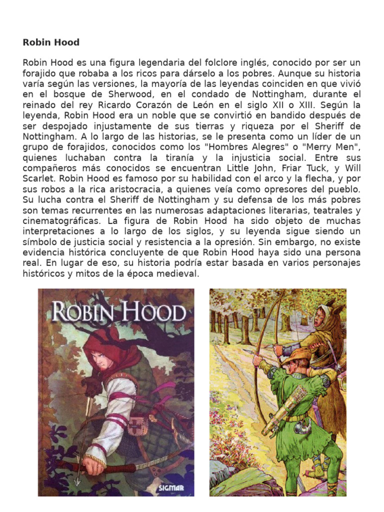 Robin Hood | PDF