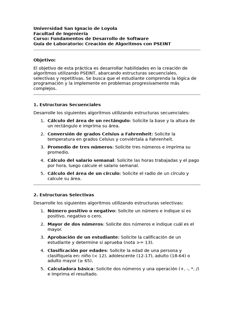 Creación de Algoritmos Con PSEINT | PDF | Algoritmos | Fahrenheit