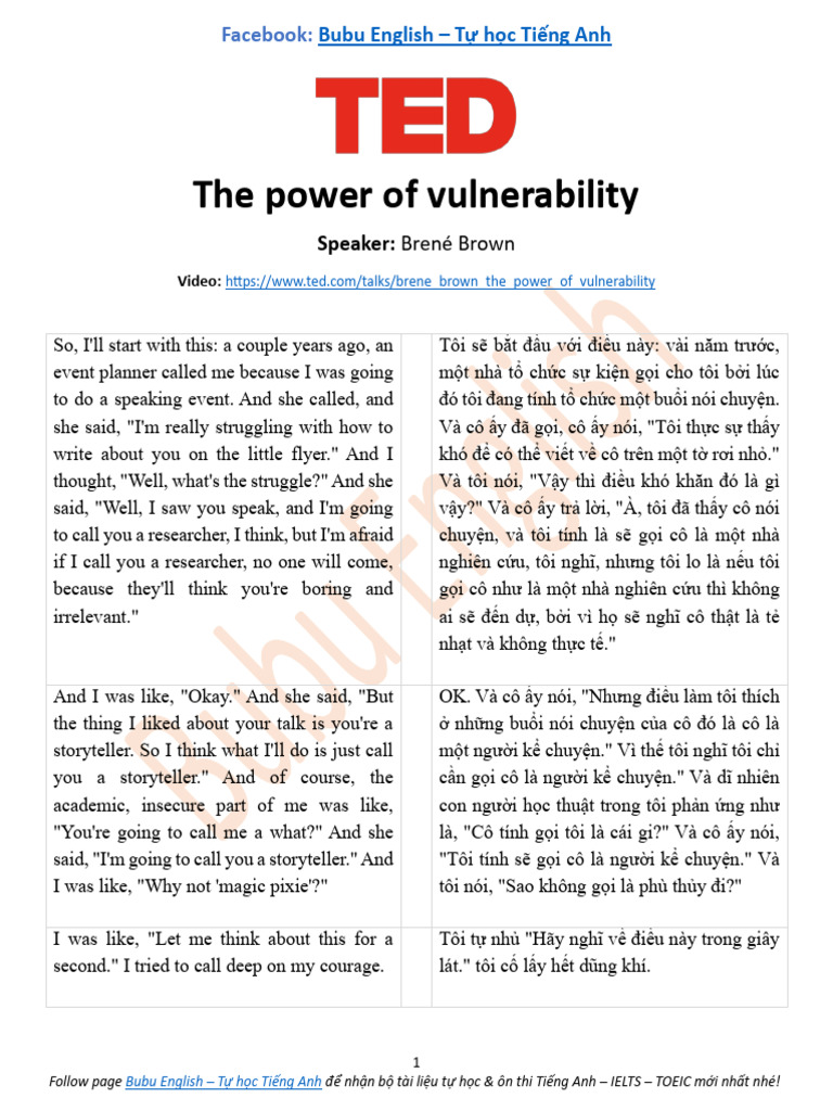 The Power of Vulnerability | PDF