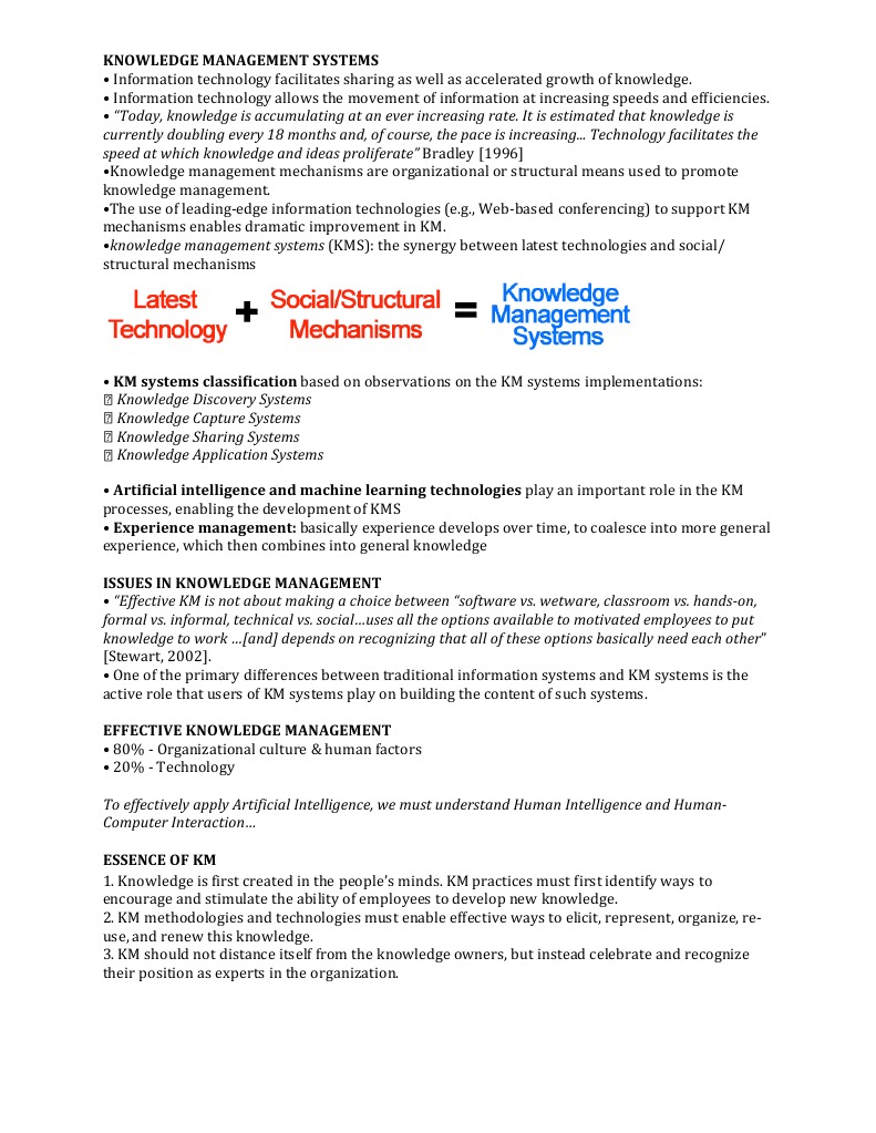 Knowledge Management 1 | PDF