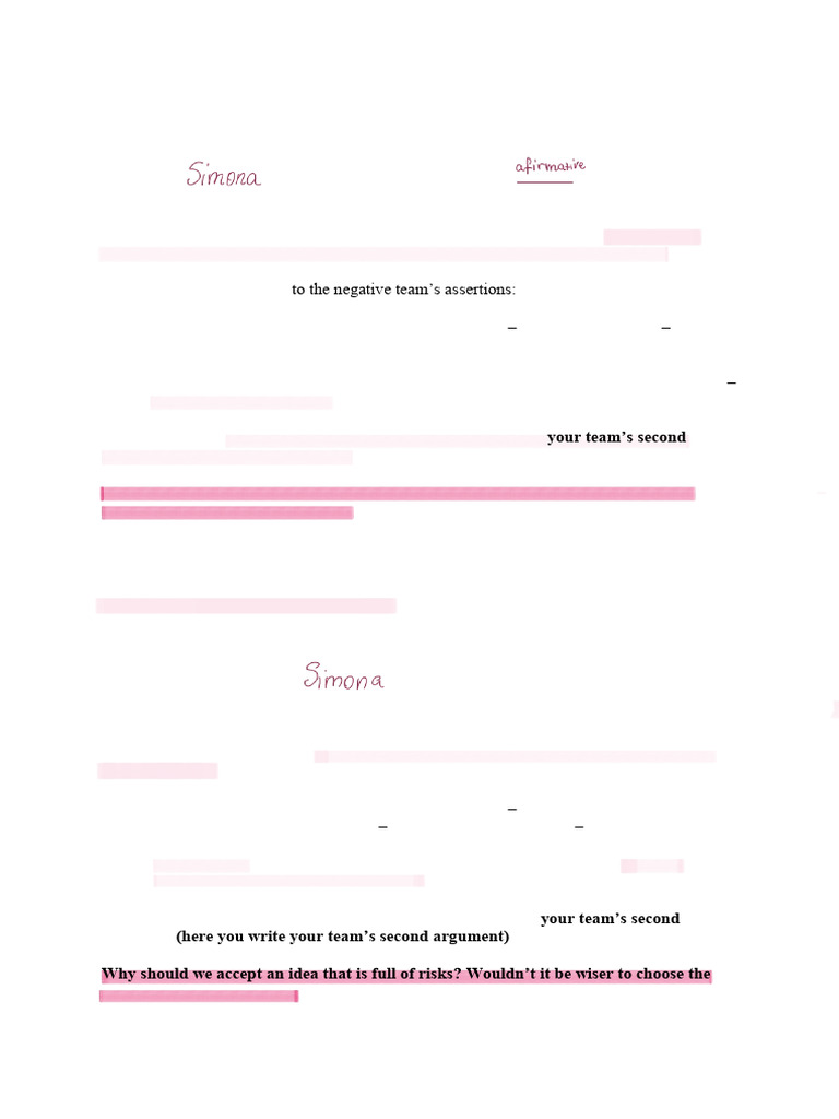 Speaker 2 - Debate Script | PDF