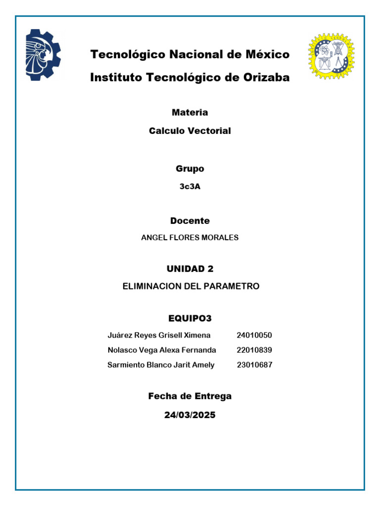 Eliminacion Del Parametro | PDF