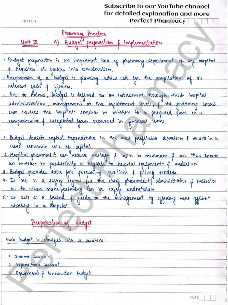 Pharmacy Practice Unit 4 | PDF