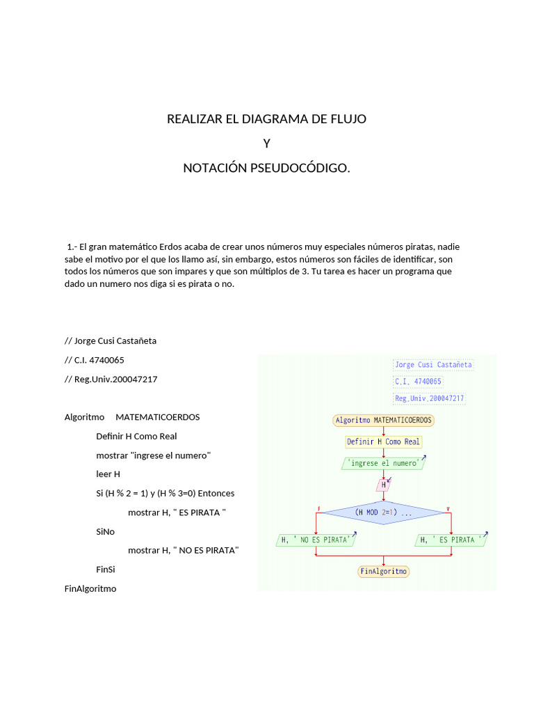 Práctica | PDF | Algoritmos | Matemáticas