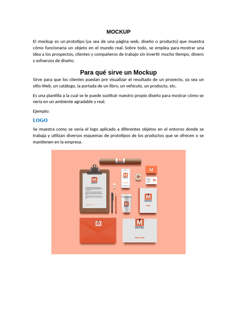 Qué es un Mockup y su Función | PDF
