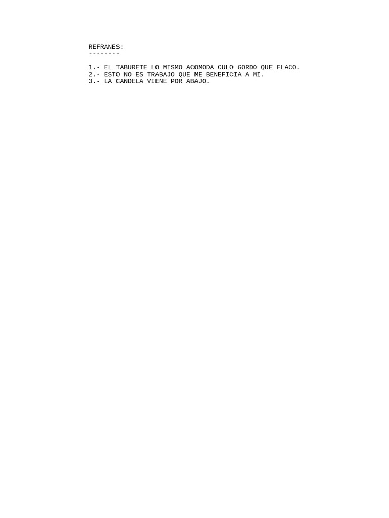 Refranes de Ika Odi | PDF