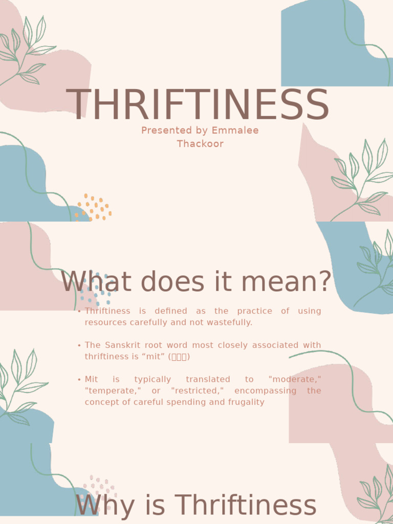 Essential Thriftiness Tips for Savings | PDF