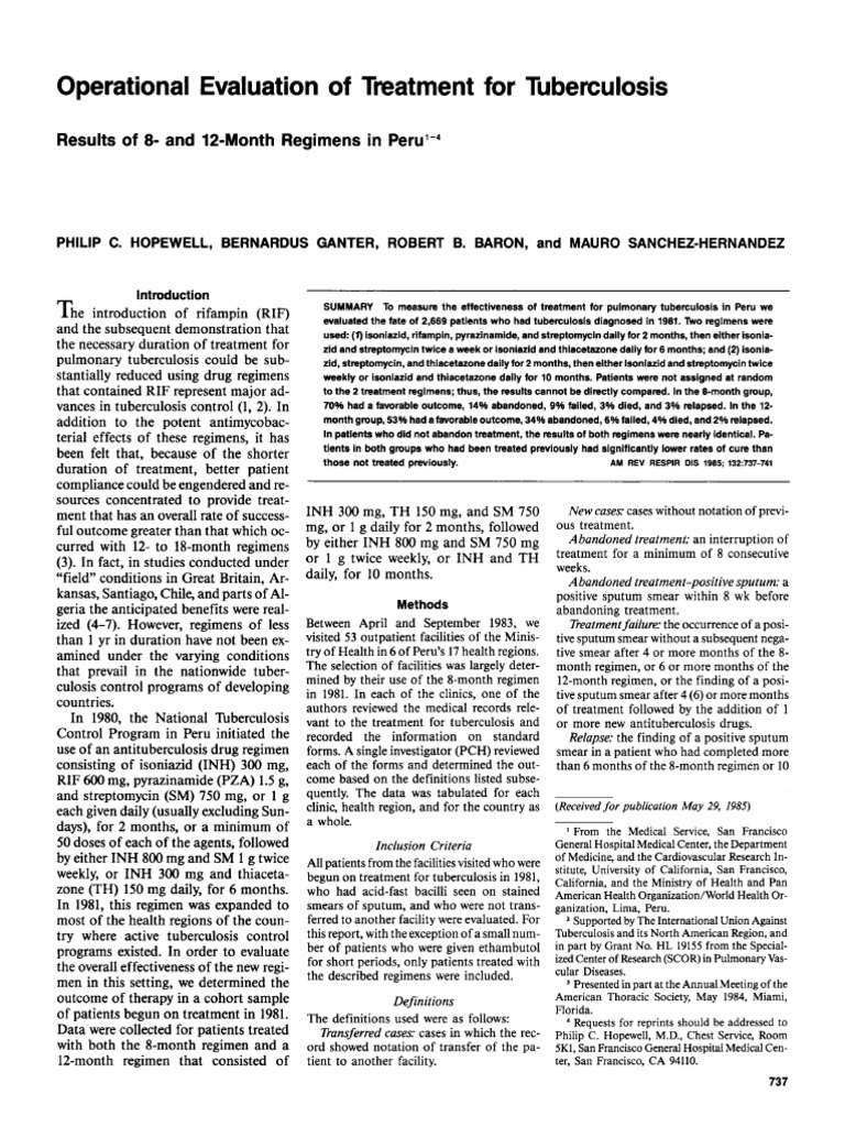 10.1164@arrd.1984.129.3.439 | PDF | Tuberculosis | Medicine