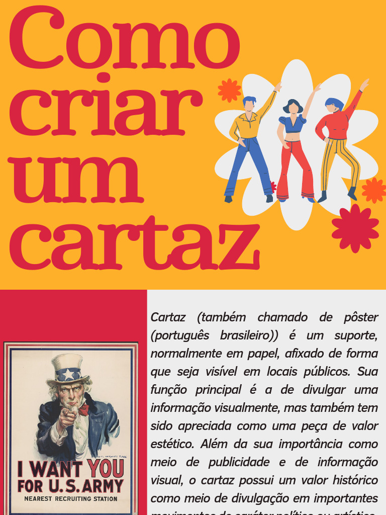 Aula de Arte - Como Criar Um Cartaz | PDF | Pôster