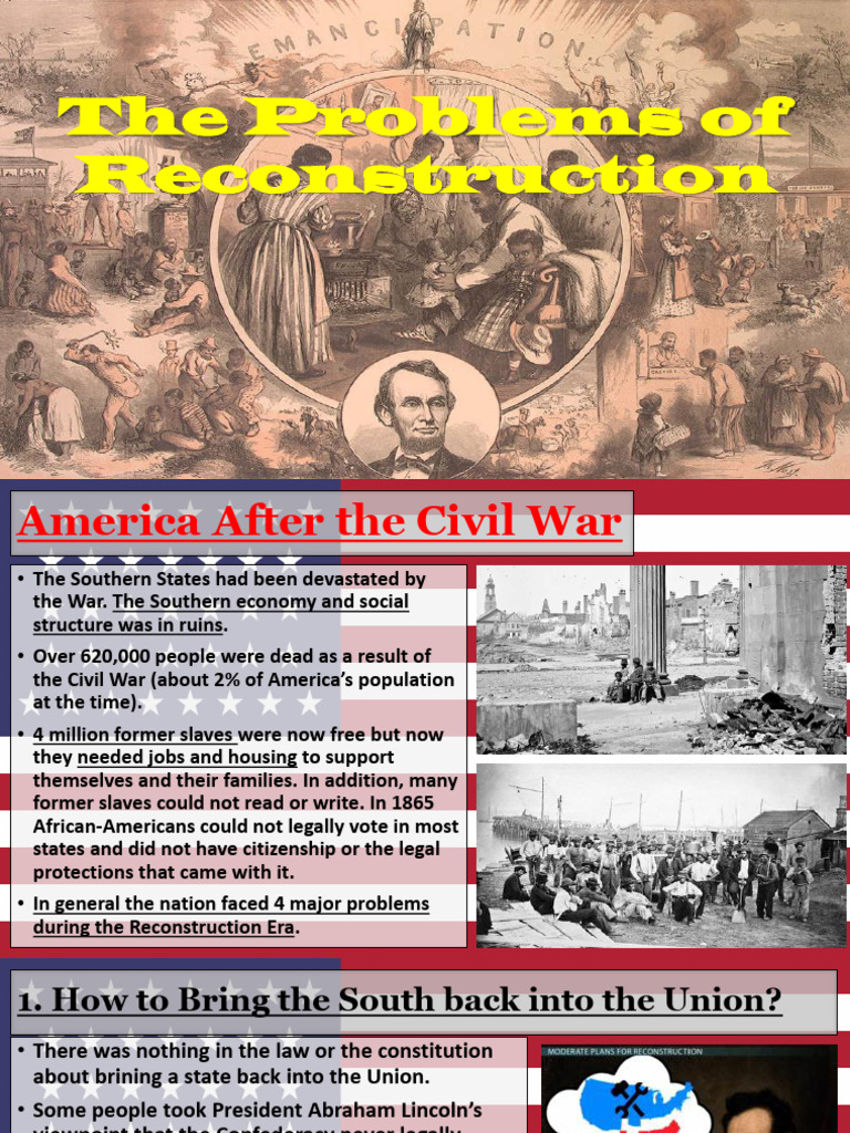 Reconstruction Challenges and Solutions | PDF | Freedman | Southern ...