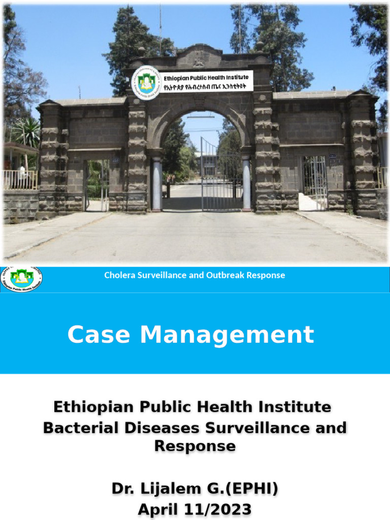 Chapter 4 Cholera Case Managment | PDF | Cholera | Diarrhea