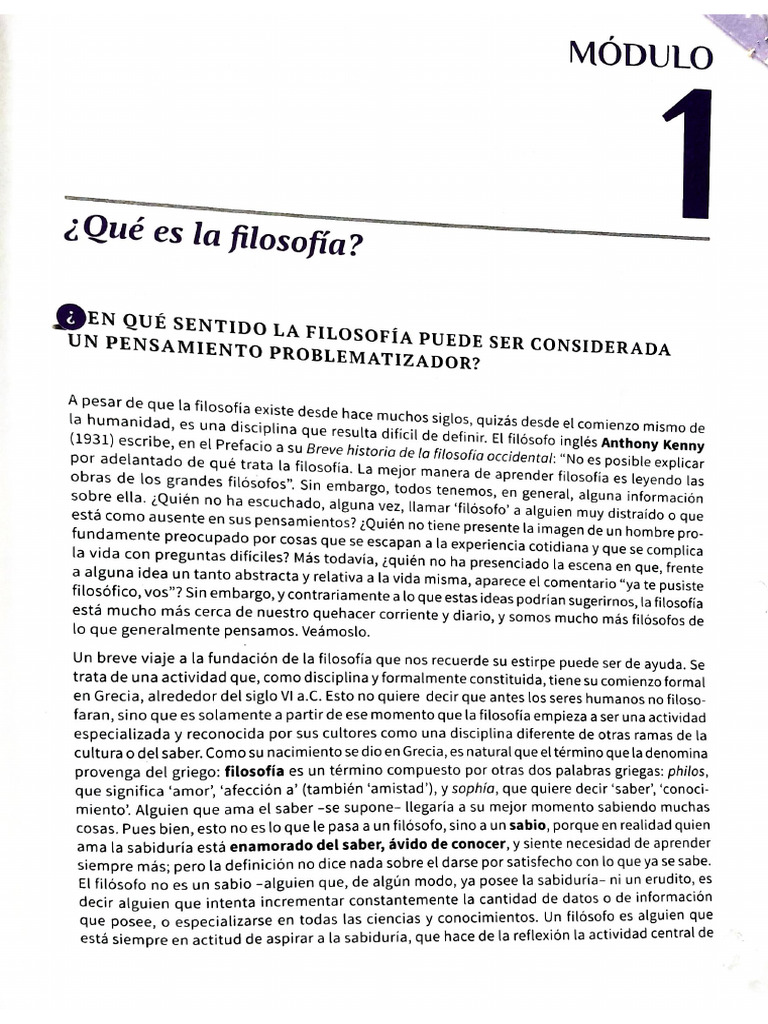 Qué Es La Filosofía - 5to | PDF