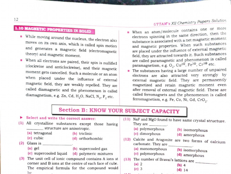 Chemistry Pyqs | PDF