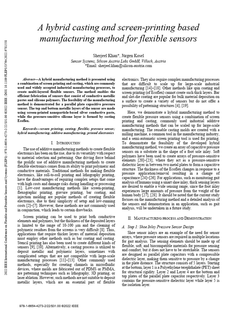 A Hybrid Casting and Screen-Printing Based Manufacturing Method For ...