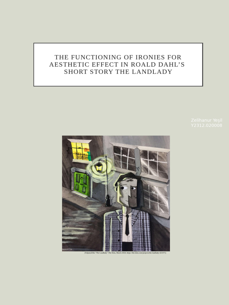 Irony in Dahl's "The Landlady" | PDF