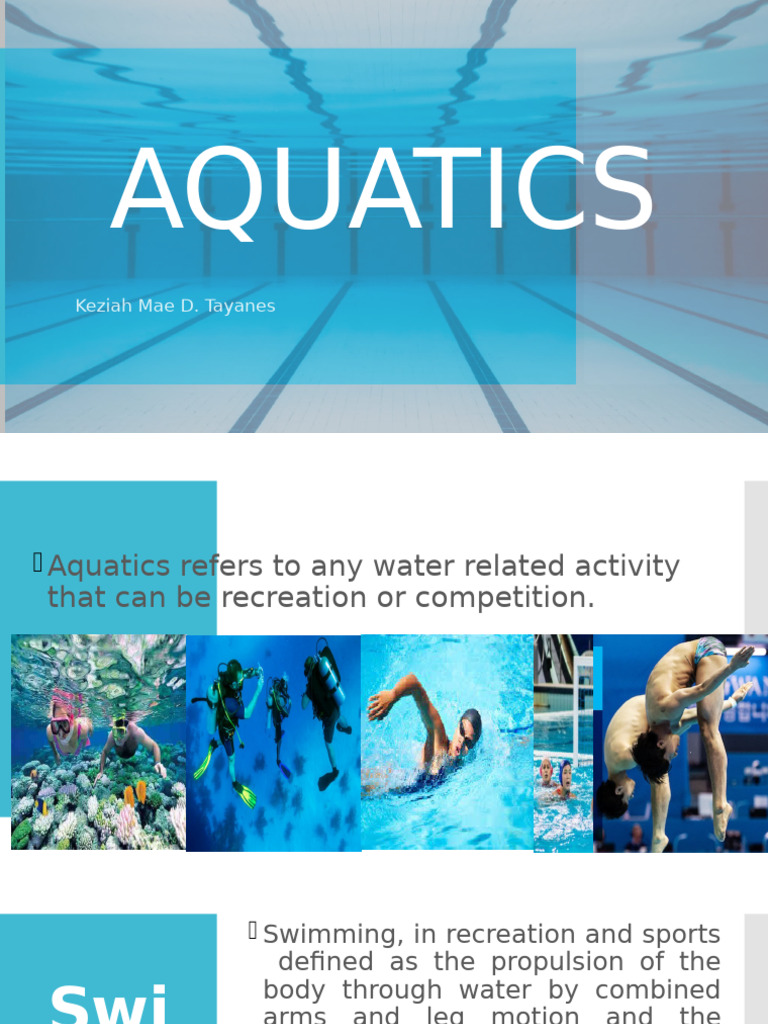 Understanding Aquatics and Swimming | PDF | Swimming (Sport) | Swimming
