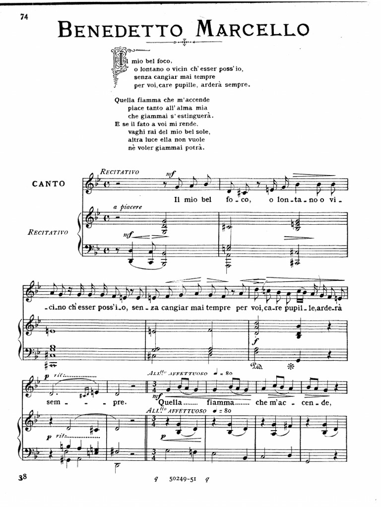 Il Mio Bel Foco - Marcello | PDF