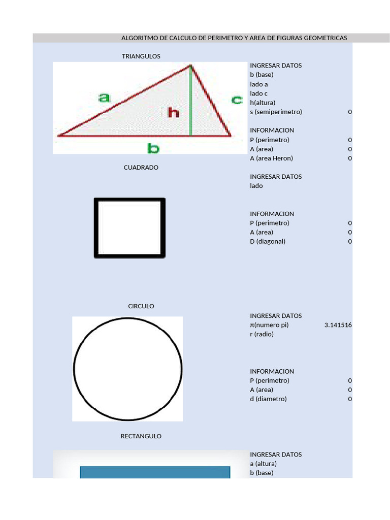 ALGORITMO DE FIGURAS GEOMETRICAS | PDF | Formas geométricas | Politopos