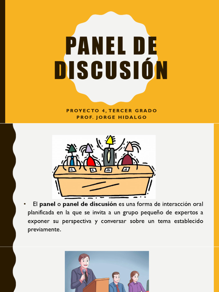 Panel de Discusión para Niños | PDF