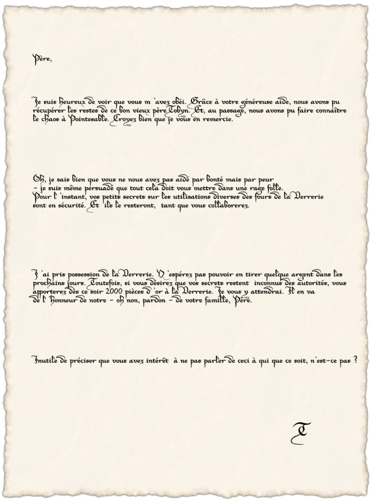 Tsuto A Son Pere | PDF