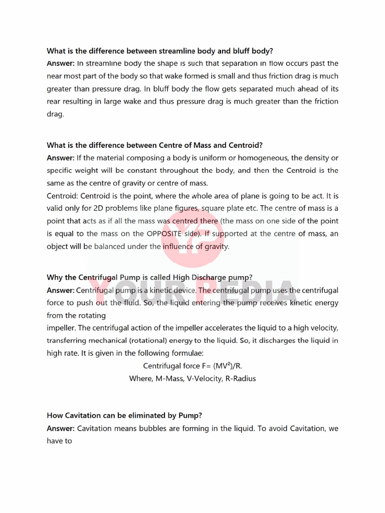 Mechanical 5 Q's With Solution Set-2 | PDF