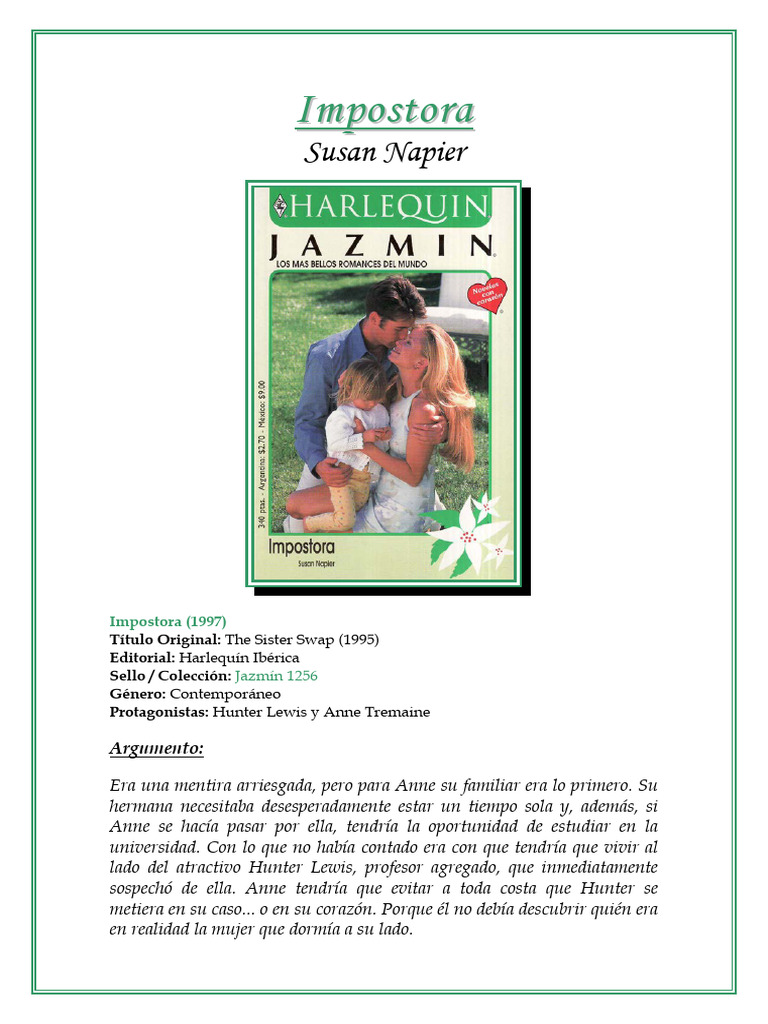 Susan Napier - Impostora | PDF