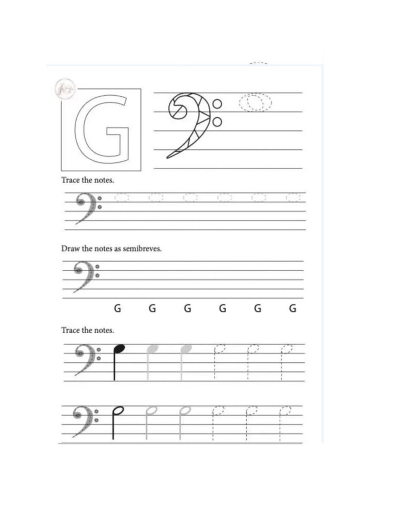 bas kljuc pisanje nota | PDF