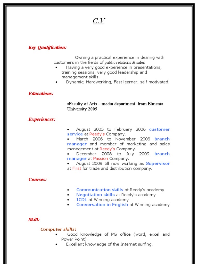 Adel CV. | PDF