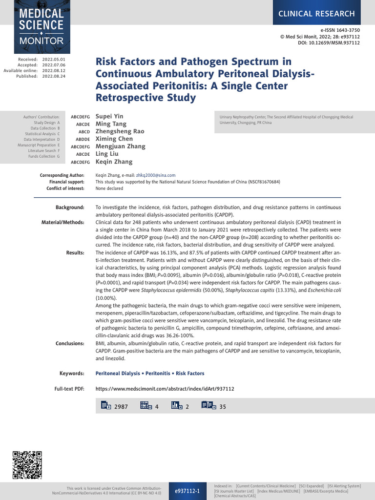 PERITONITIS EN DP | PDF | Medical Specialties | Clinical Medicine