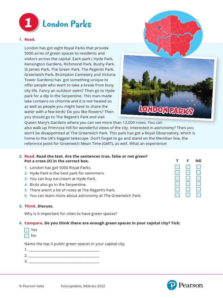 ELT London Intercativemap Worksheet Geo | PDF