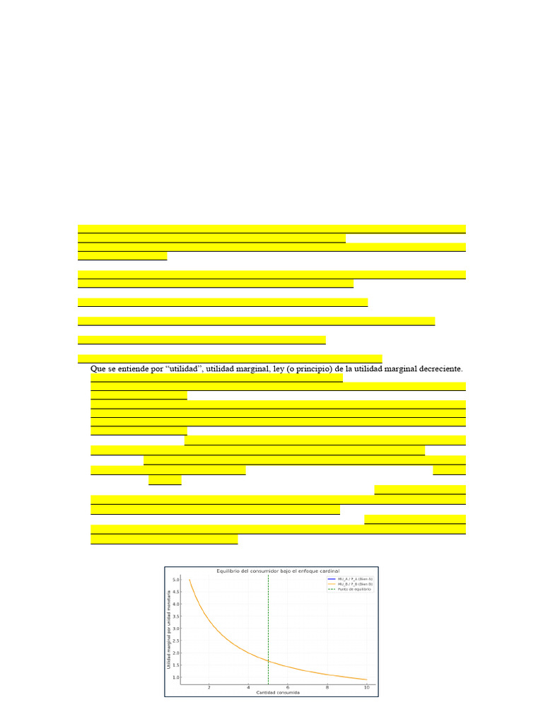 Tarea 5 Teoría Del Consumidor | PDF | Utilidad | Utilidad marginal