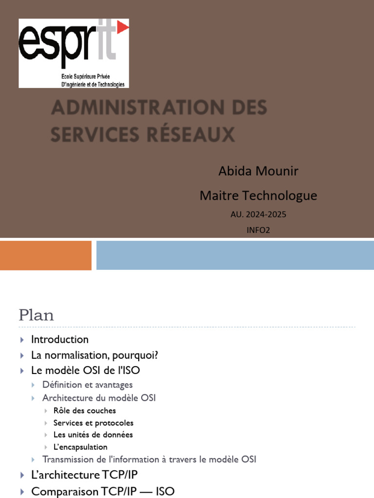 Administration des Réseaux et Modèle OSI | PDF | Suite des protocoles ...