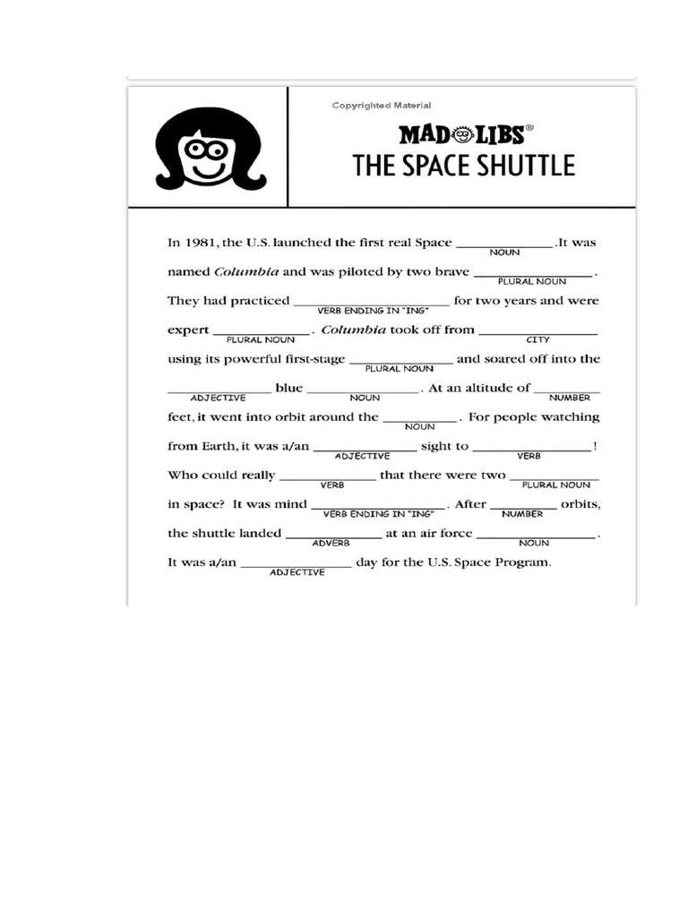 MAD LIB - The Space | PDF