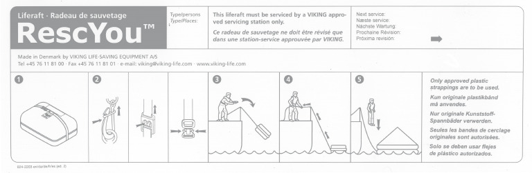 Viking Liferaft Manual MAN - RescYou - User Instructions - 08072022 | PDF