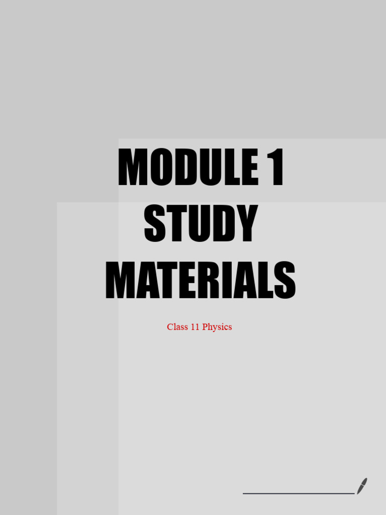 Study Material 1 | PDF