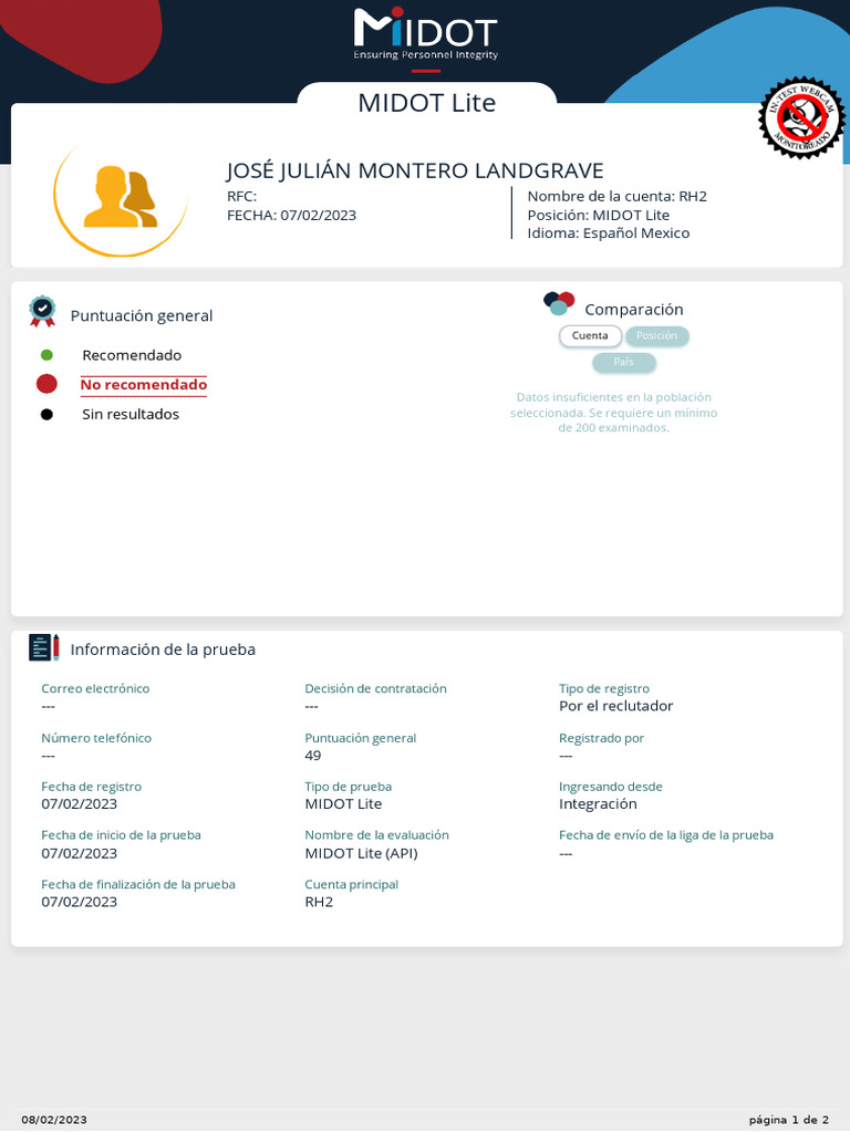 Ejemplo Midot | PDF