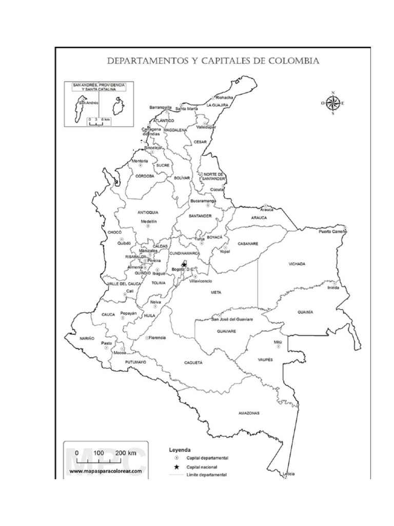 Mapa de Colombia Con Las Regiones | PDF