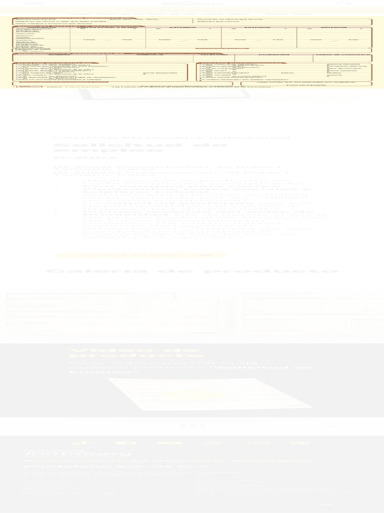 Solicitud de Empleo - Printaform | PDF