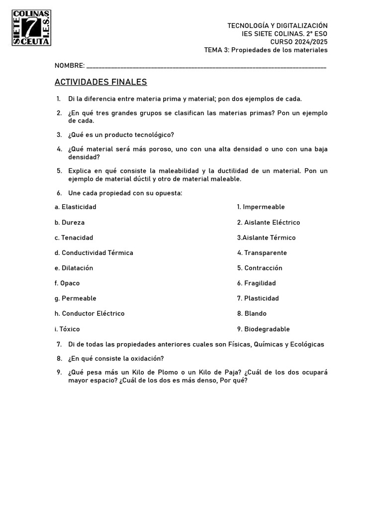 Ejercicios Finales - Tema 3 | PDF