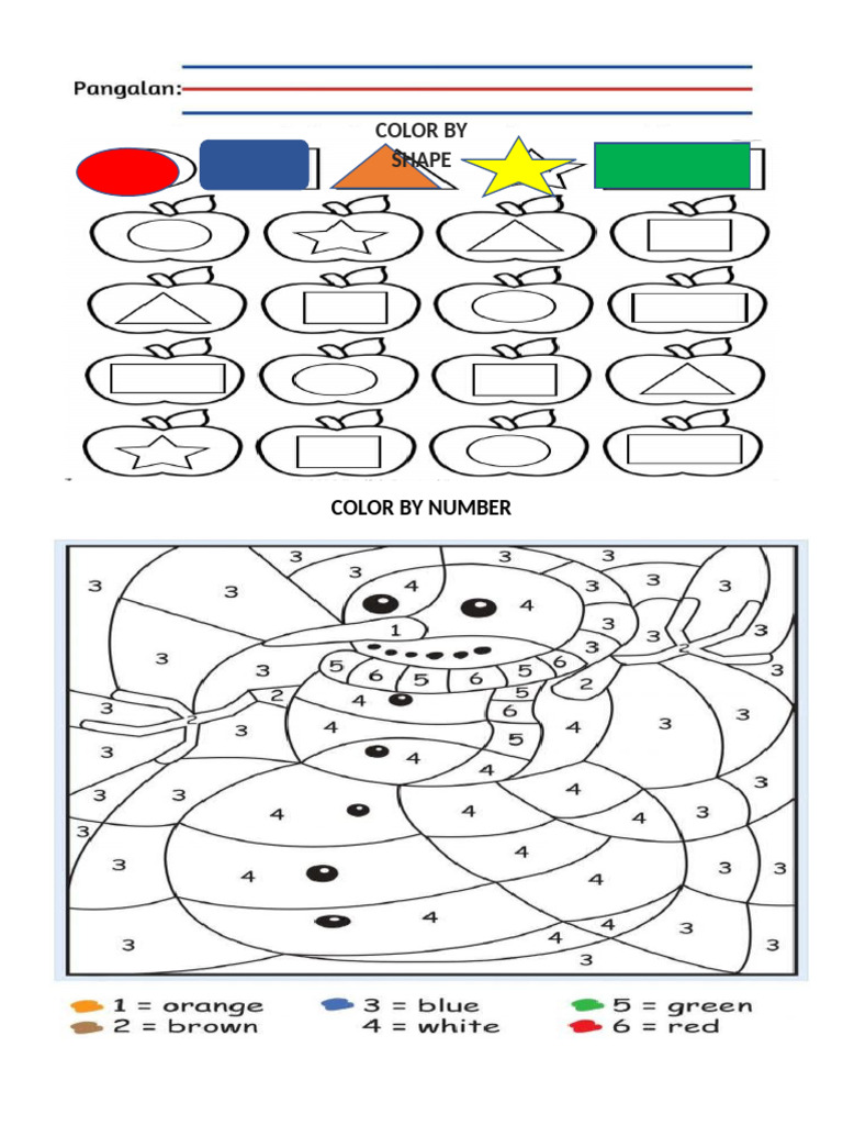 Kulay at Hugis Ws | PDF