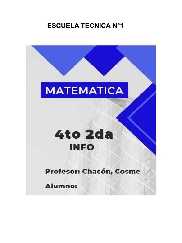 Matematica 4to 2da. TECNICA | PDF | Sustracción | Matemática Elemental